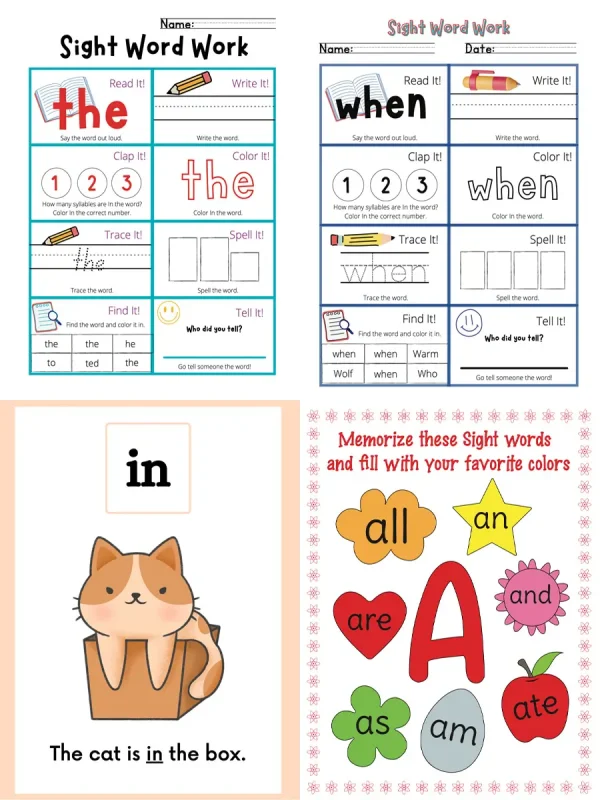 Sight Word Mastery Mega Pack – 1,121 Pages of Games, Flashcards, and ...